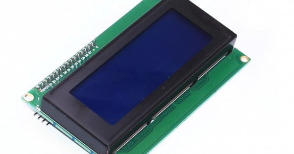 LCD Display 20*4 characters with white text and blue backlight - With ...