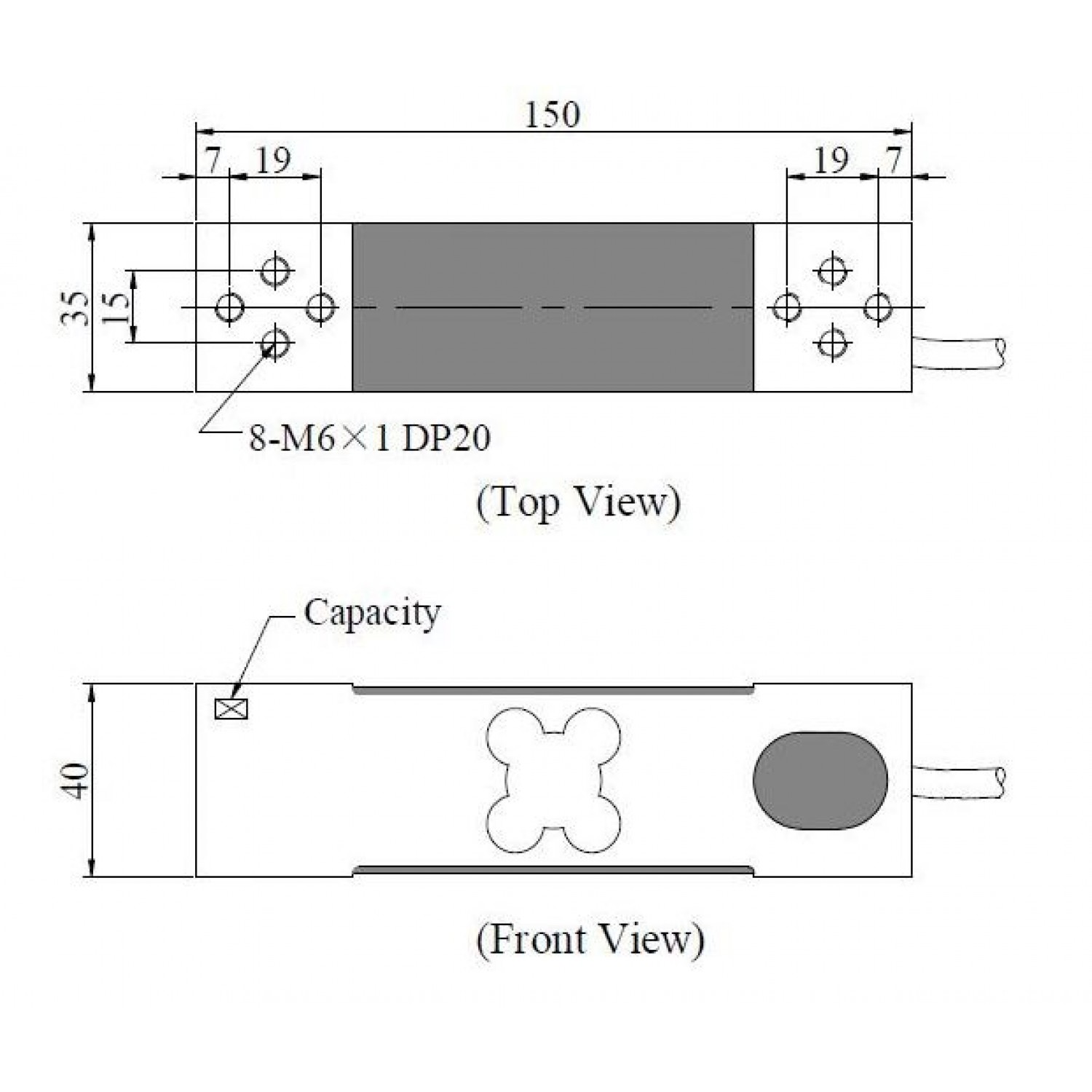 Mavin Load Cell - 100kg - MV-NA2-100KG