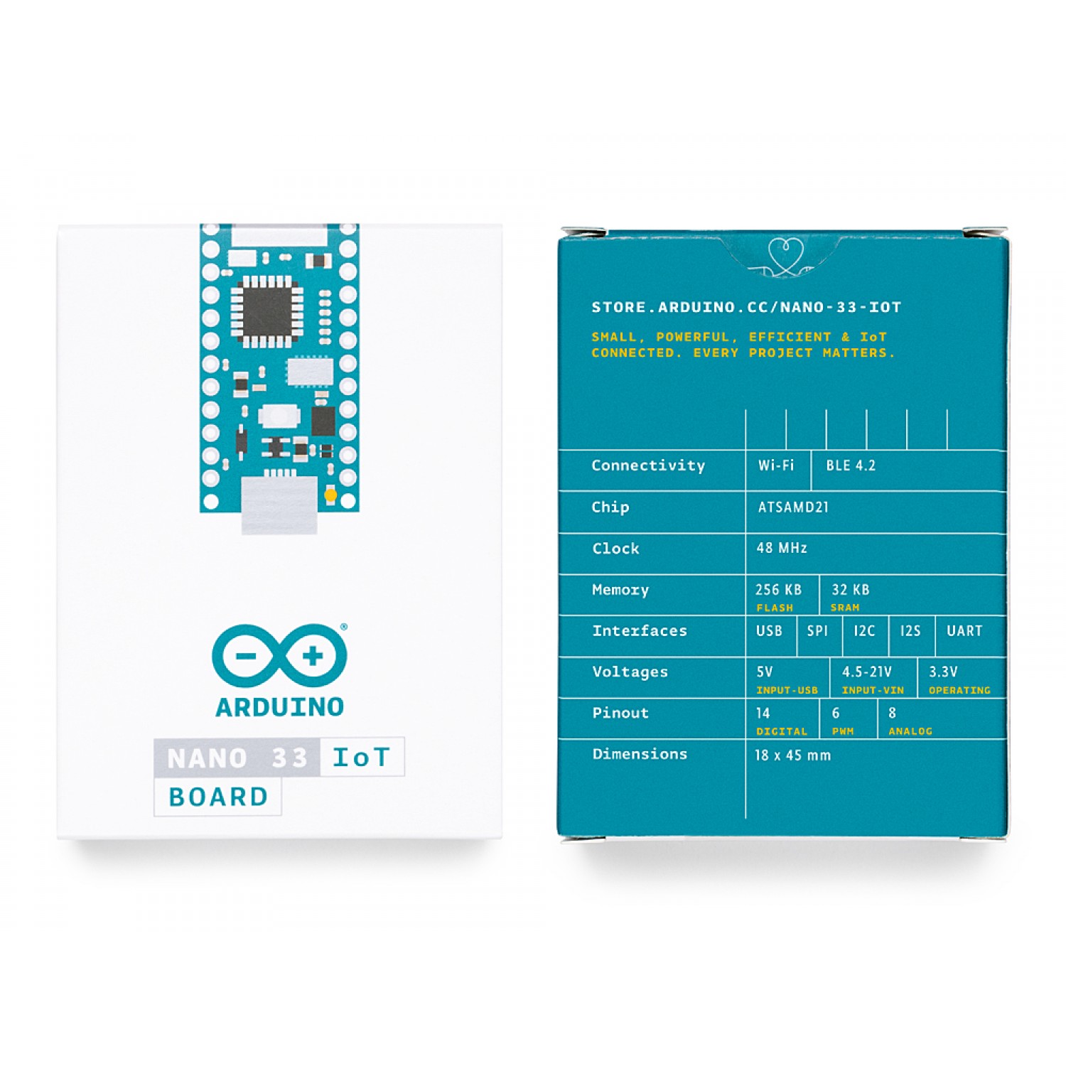 Arduino Nano 33 IoT - Separate Headers - ABX00027