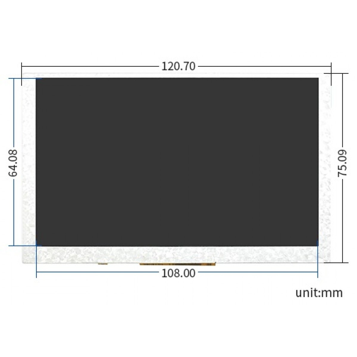 Waveshare 5 Inch Dpi Ips Tft Lcd Display 800480 Pixels Raspberry Pi Compatible Ws 16381