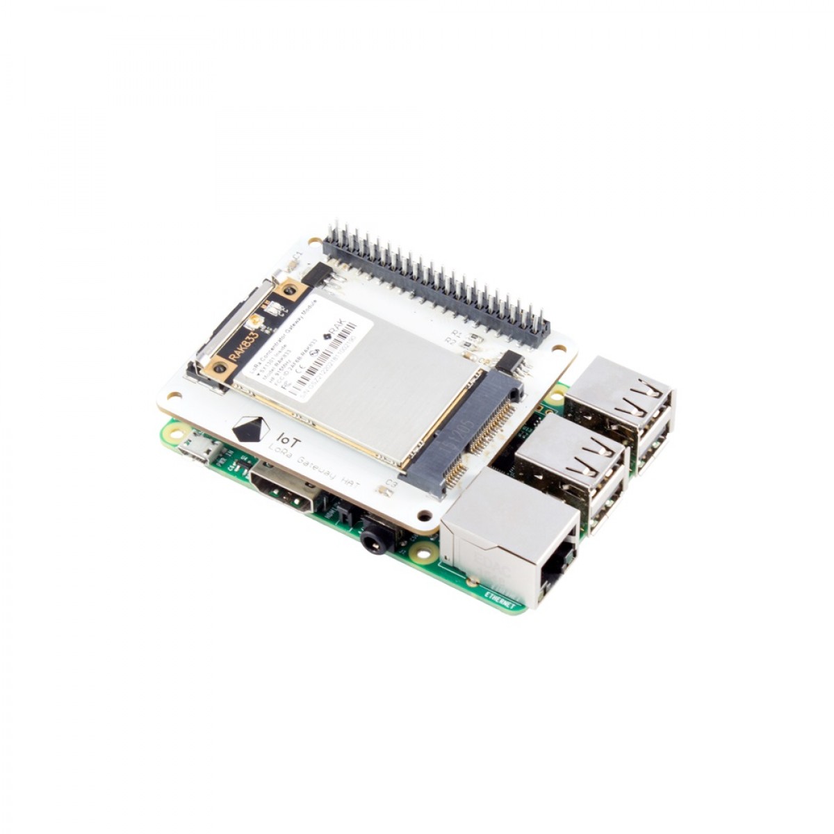 Pi Supply IoT LoRa Gateway HAT for Raspberry Pi - 868MHz - PIS-1126