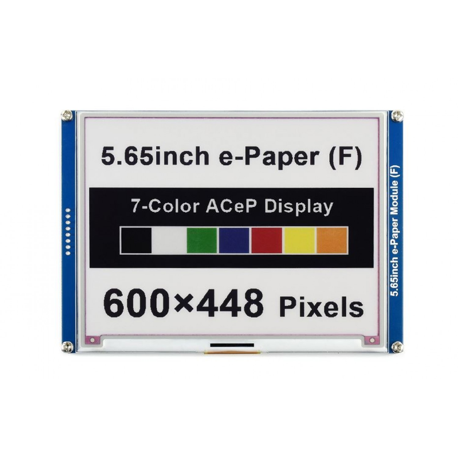 Waveshare 5.65 inch SPI E-Ink E-Paper Display (F) - ACeP 7 Colors - WS-18295