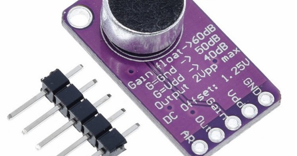 MAX9814 Microphone Amplifier Module with Microphone - Automatic Gain ...