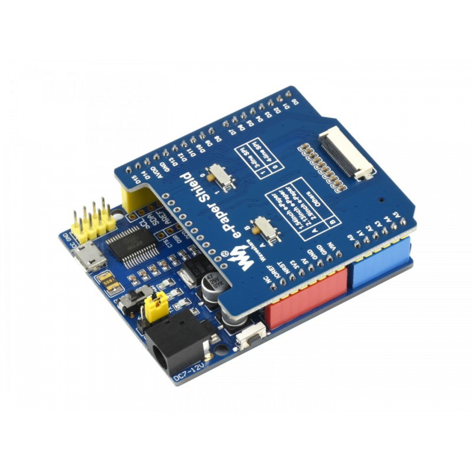 Waveshare e-Paper Driver Shield for Arduino - WS-15082