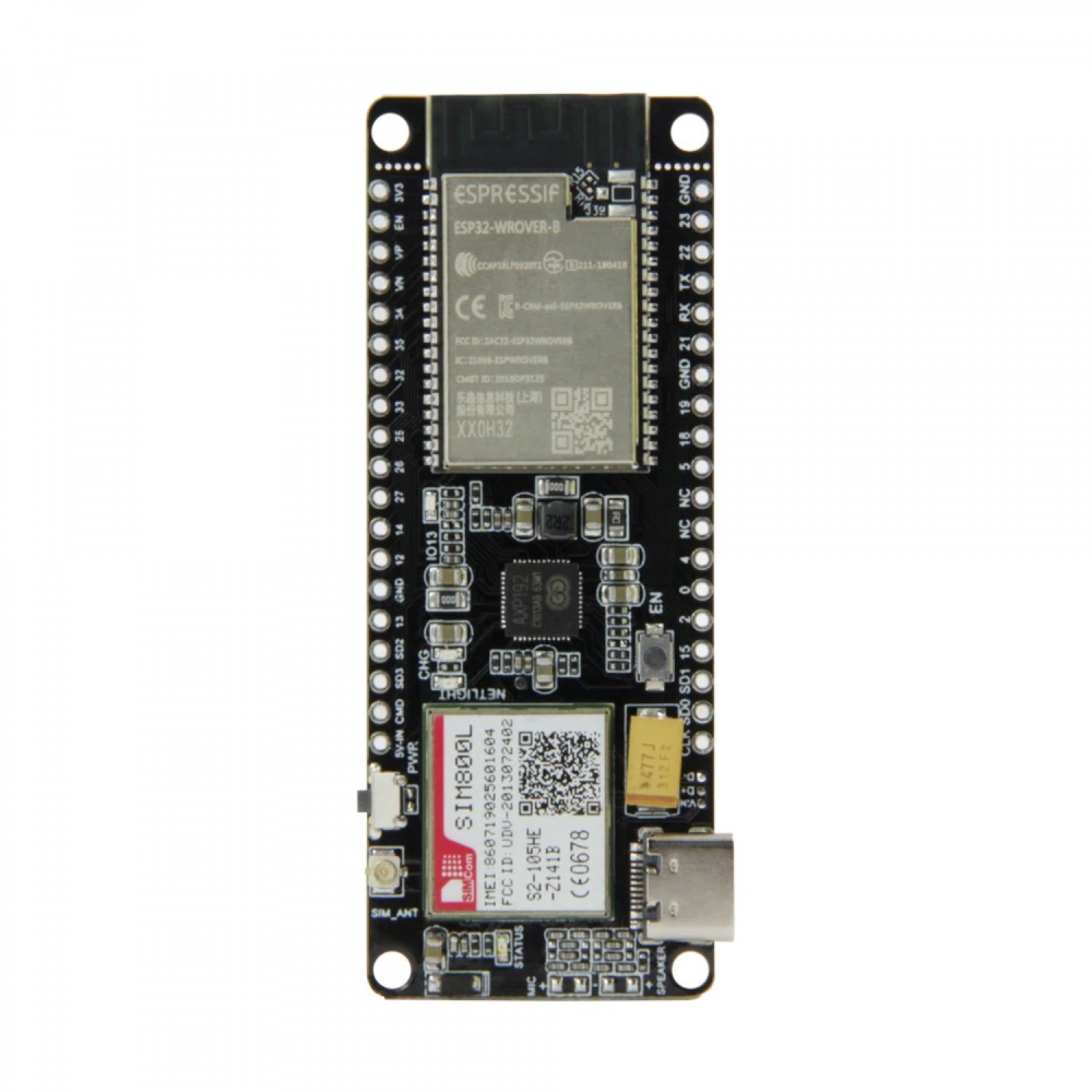 LilyGO TTGO T-Call ESP32 - met SIM800L - AXP192 - LILYGO-H428-Q166