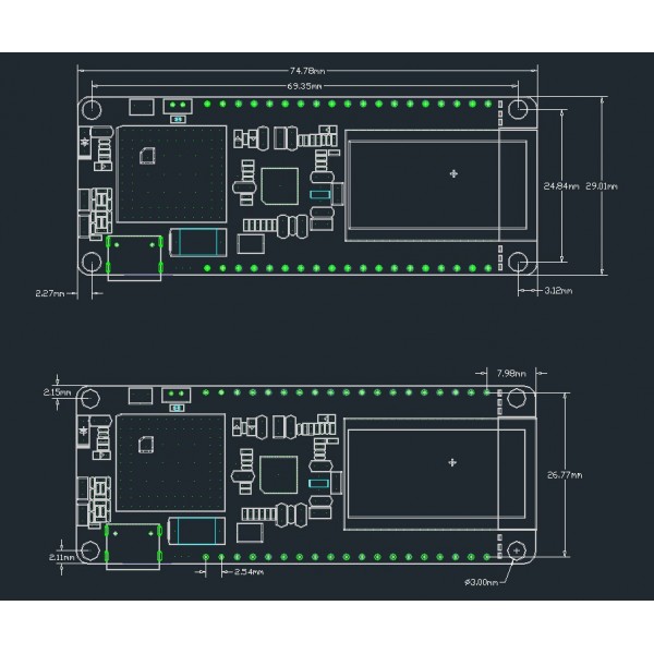 LilyGO TTGO T-Call ESP32 - met SIM800L - AXP192 - LILYGO-H428-Q166 LilyGO TTGO T-Call ESP32 - met SIM800L - AXP192 - LILYGO-H428-Q166