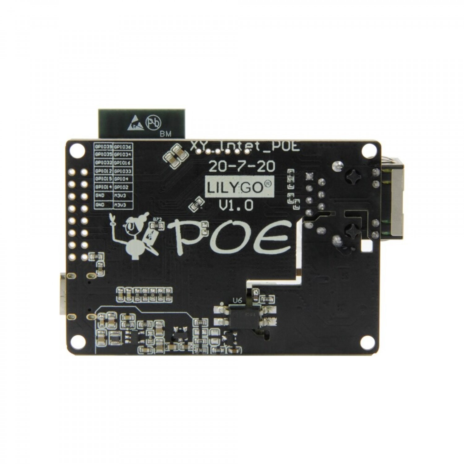 LilyGO TTGO T-Internet PoE ESP32 - LAN8720A - LILYGO-H438