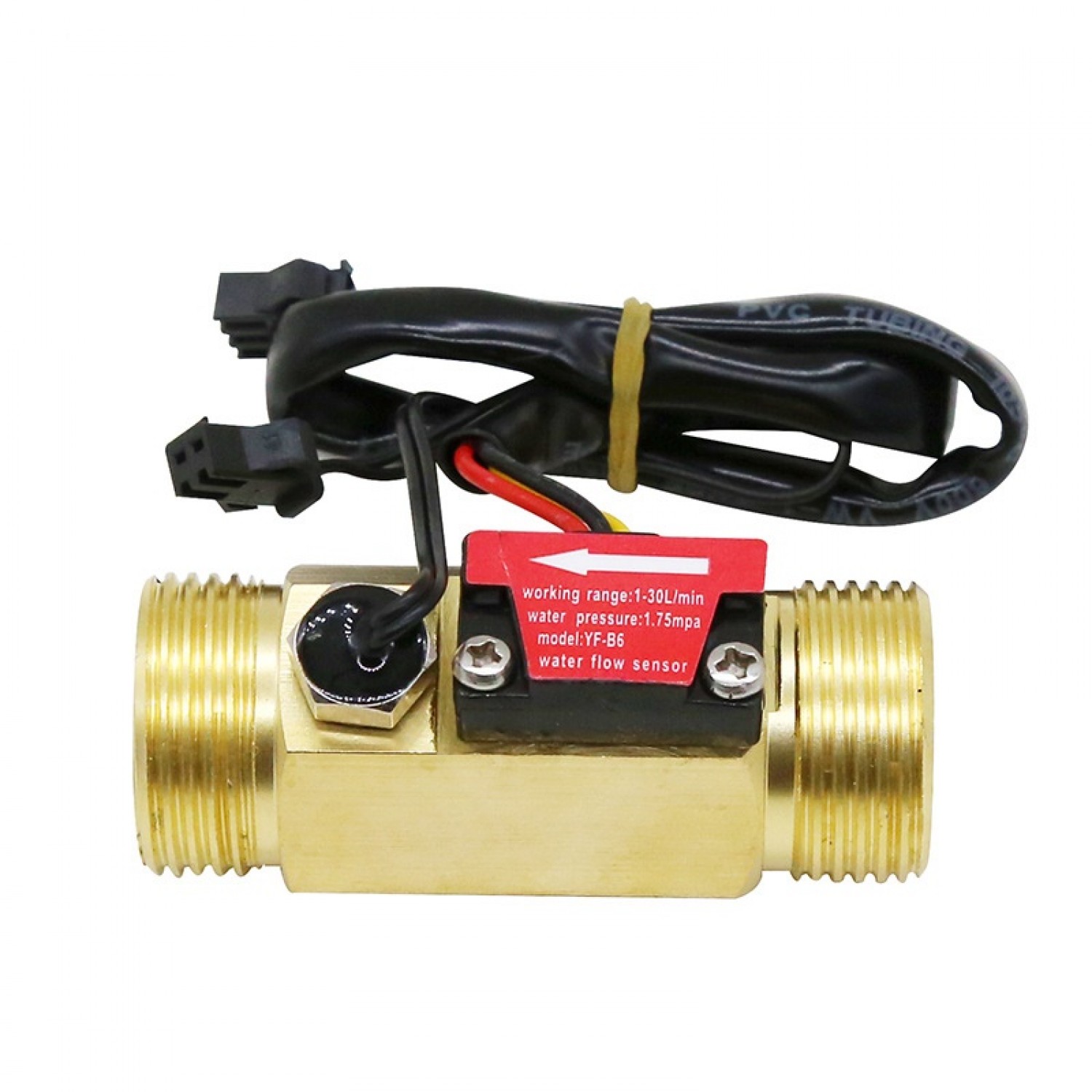 Yf B6 Water Flow Sensor With Temperature Sensor Brass G3 4 Yf B6temp