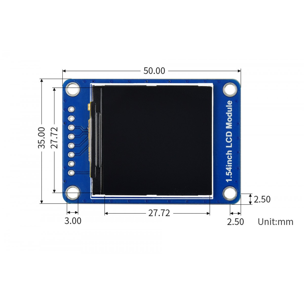 Waveshare 1.54 inch IPS-TFT-LCD Display - 240*240 Pixels - SPI - WS-18079