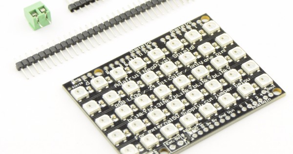 WS2812B Digital 5050 RGB LED - Shield 40 LEDs - 8x5 Matrix ...