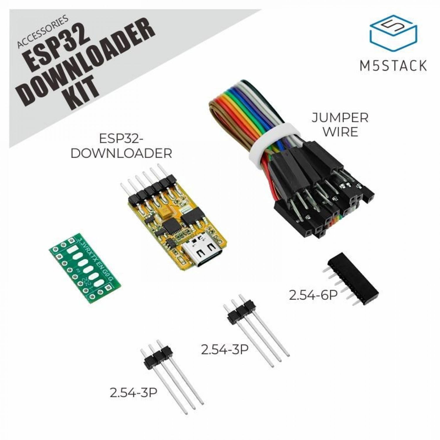 M5STACK ESP32 Downloader Kit - Programmer for ESP32 and ESP8266 ...