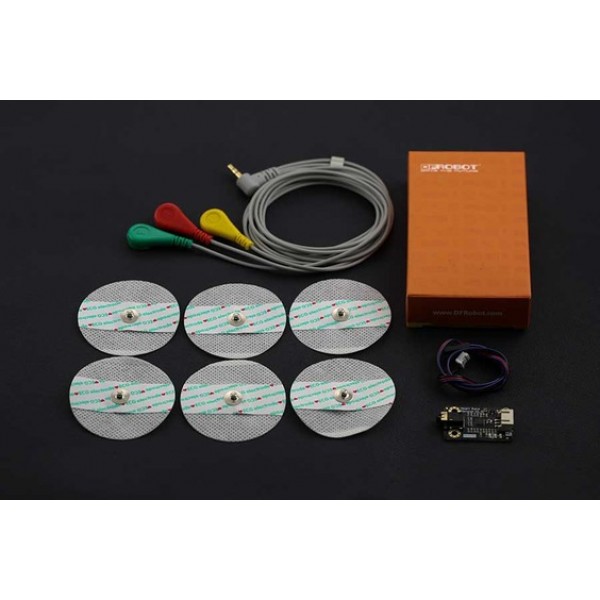 Dfrobot Gravity Analog Heart Rate Monitor Sensor Ecg Kit Dfrobot Sen0213