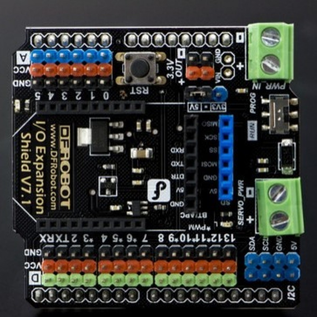 Dfrobot Gravity Io Expansion Shield For Arduino Dfrobot Dfr0265