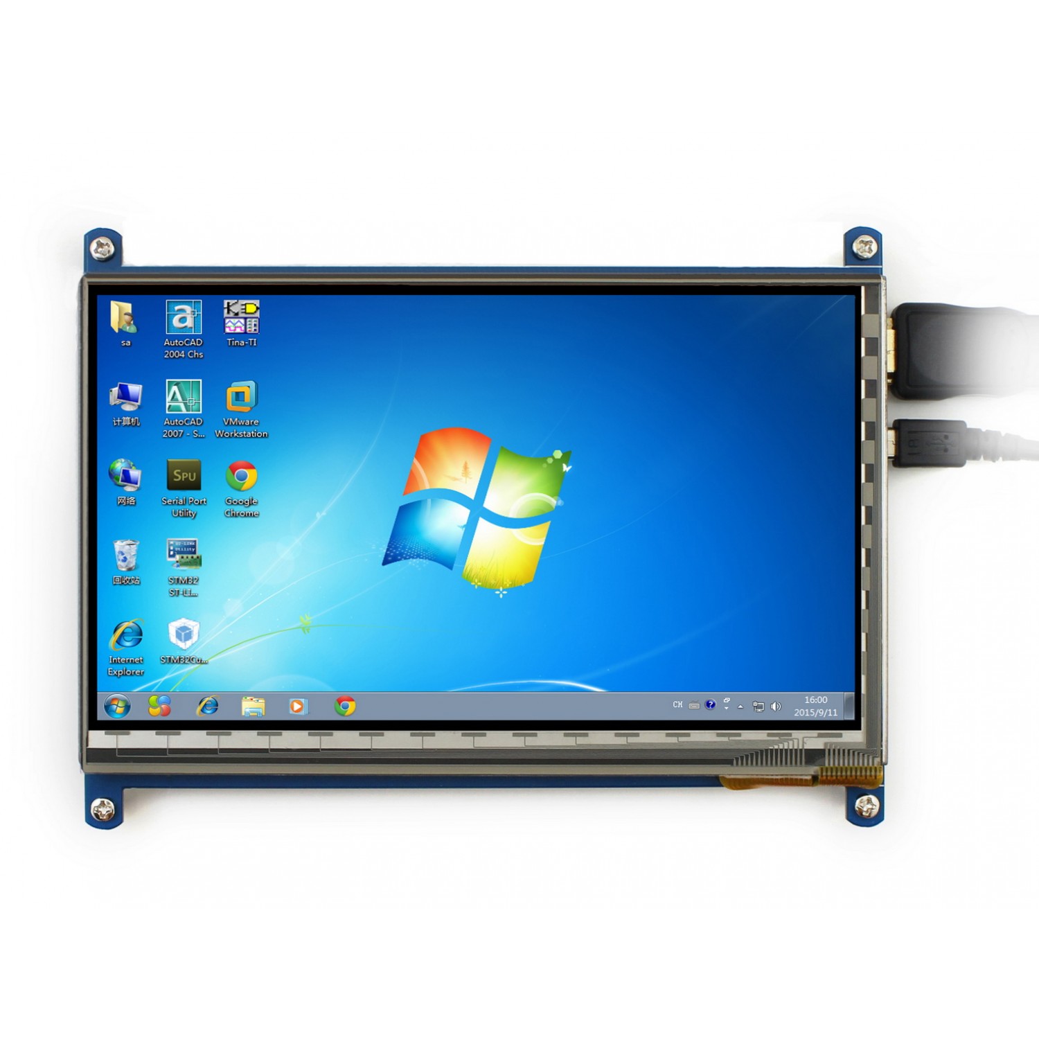 Waveshare 7 inch HDMI TFT-LCD (C) Display IPS 1024*600 pixels met ... Waveshare 7 inch HDMI TFT-LCD (C) Display IPS 1024*600 pixels met ...