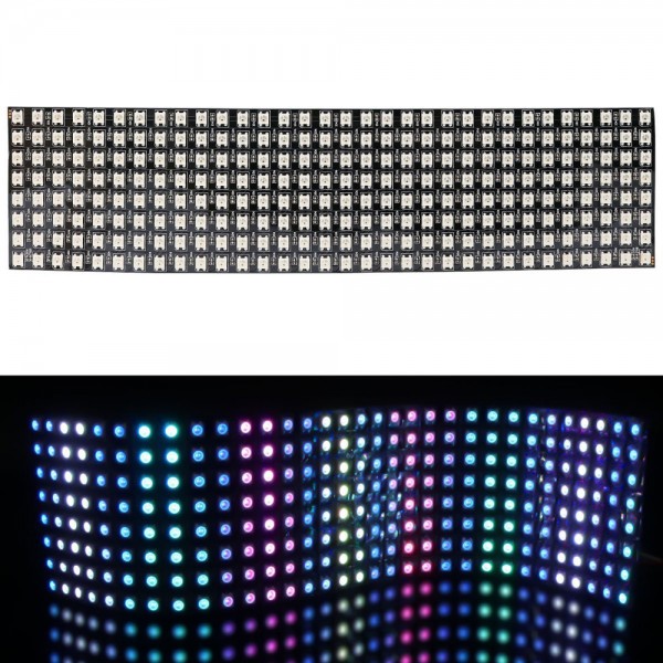 Worldsemi Ws2812b Digitale 5050 Rgb Led Matrix 32x8 Flexible